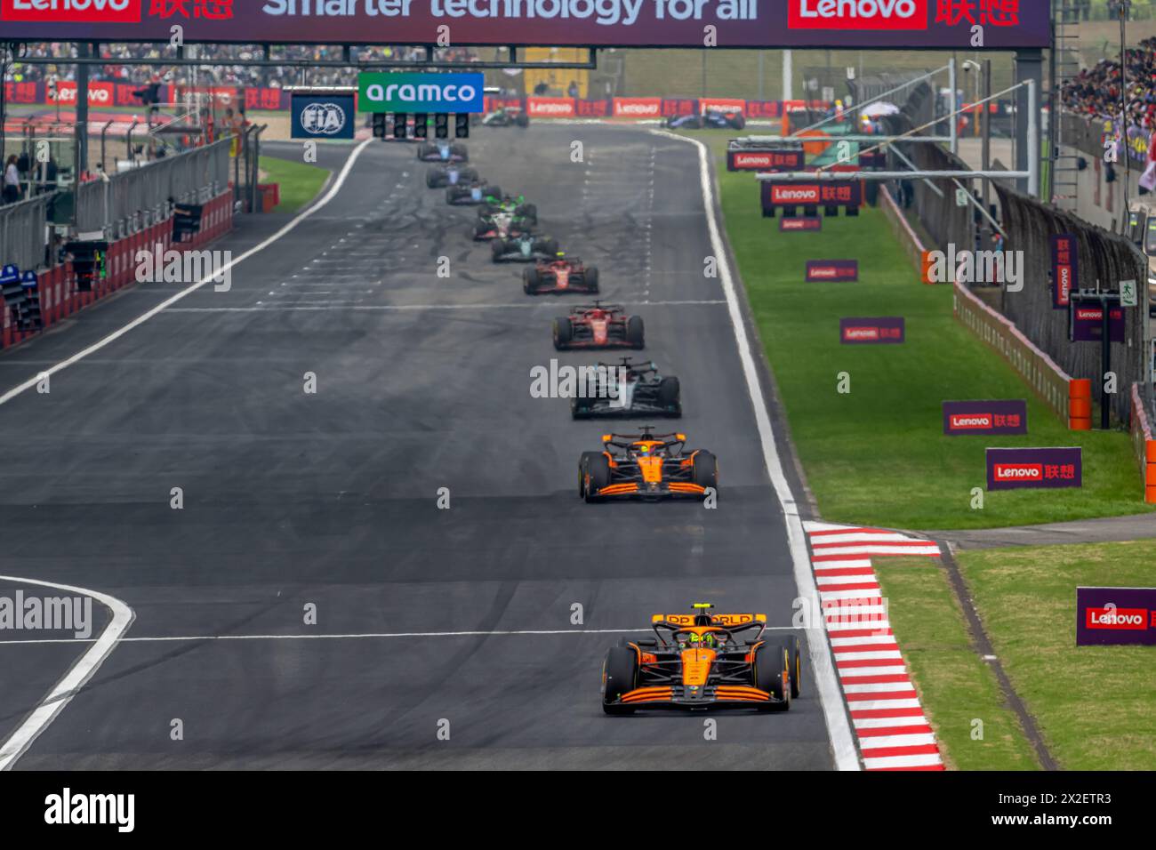 SHANGHAI, CHINA - APRIL 21: Lando Norris, McLaren F1 MCL60 during the ...