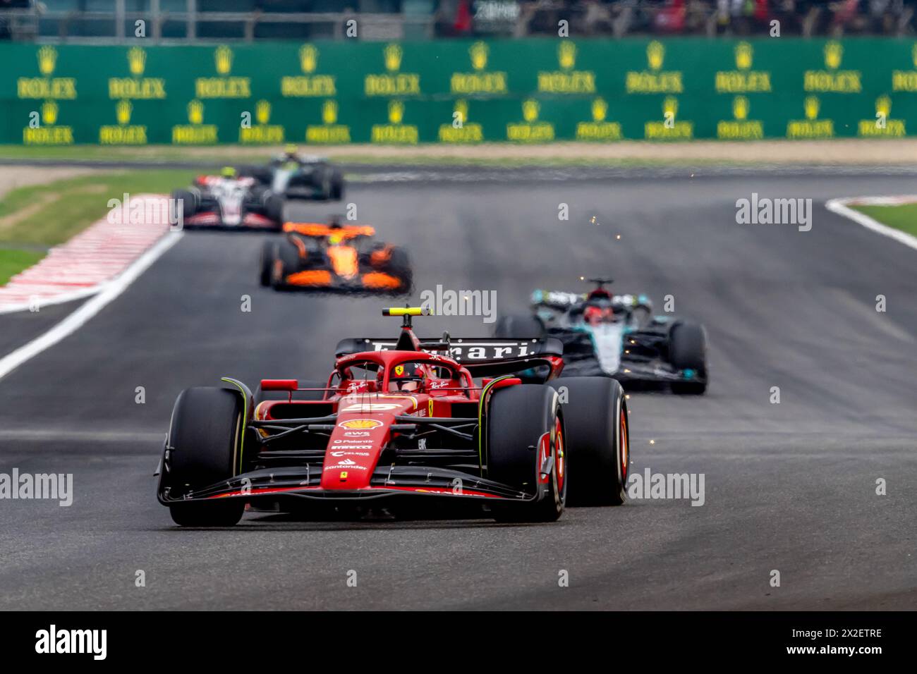 SHANGHAI, CHINA - APRIL 21: Carlos Sainz, Ferrari SF-23 during the F1 ...