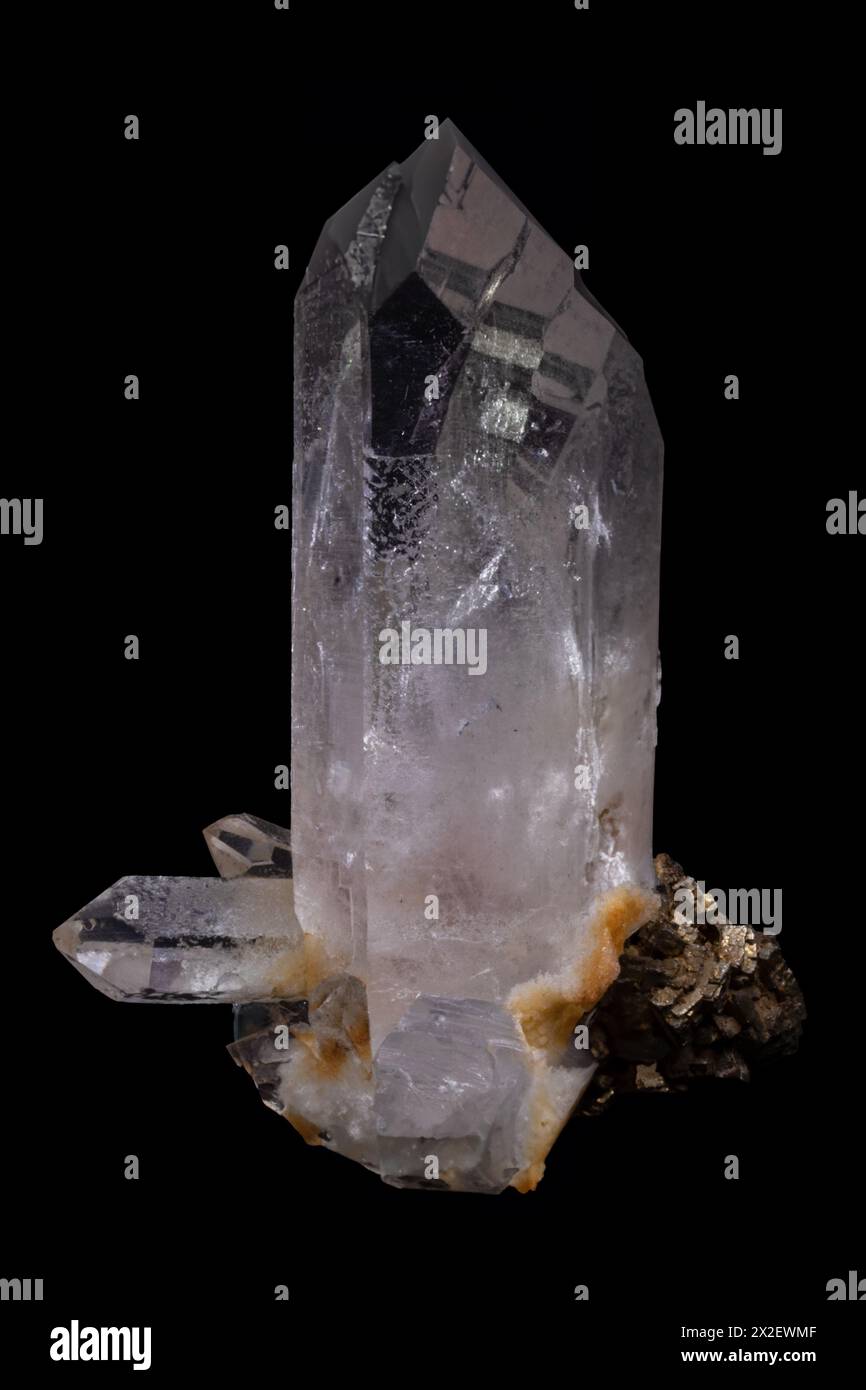 Quartz crystals mineral specimen close-up Stock Photo - Alamy