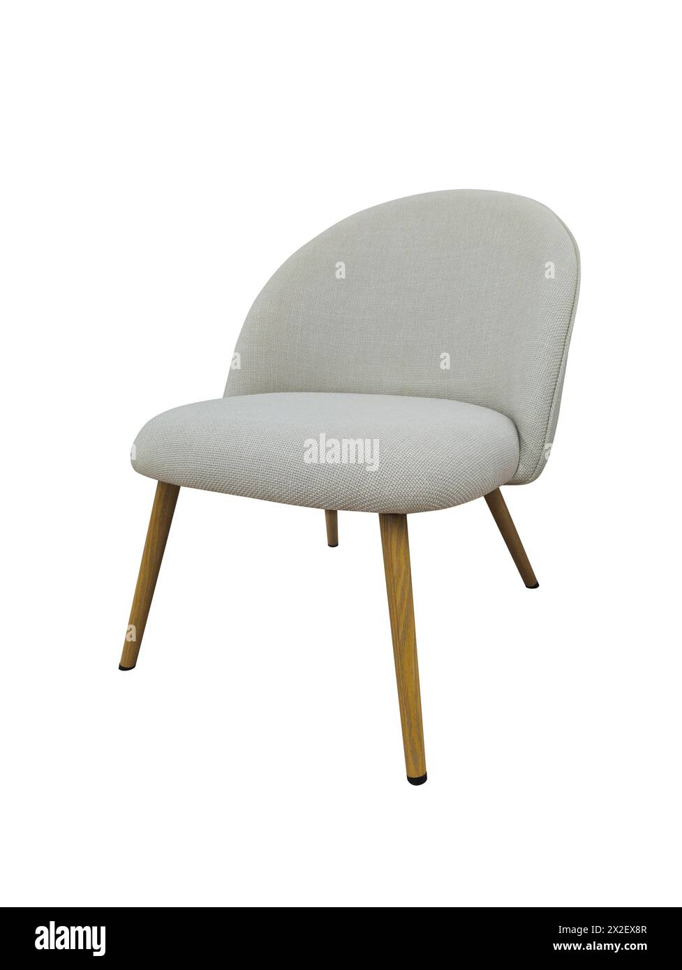 Modern white chair isolated on white background. With clipping path ...