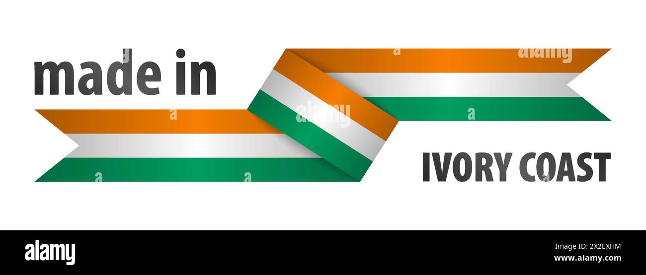 Made in IvoryCoast graphic and label. Element of impact for the use you ...