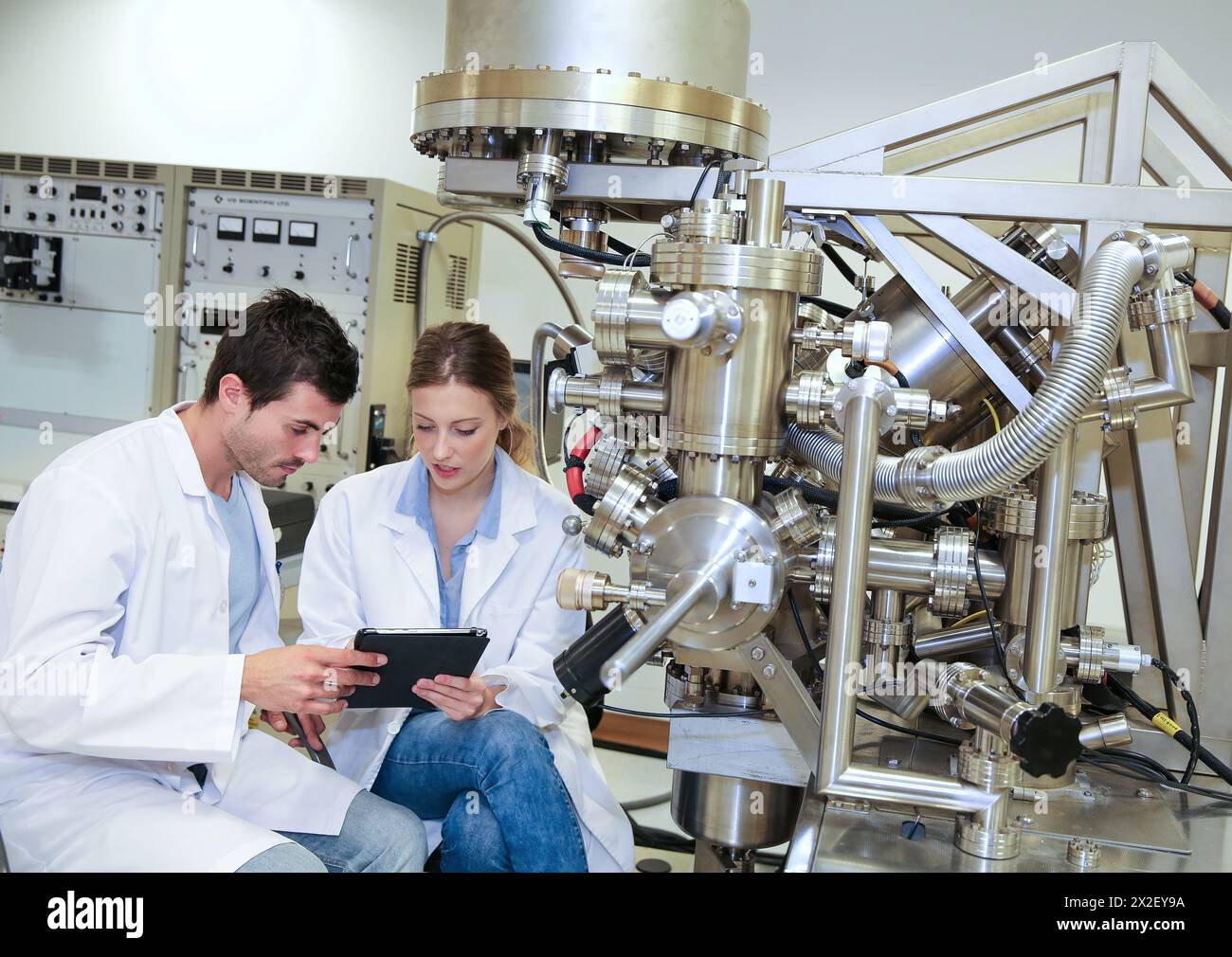 Researchers. Surface spectrometer, Photoelectron spectroscopy, Auger ...