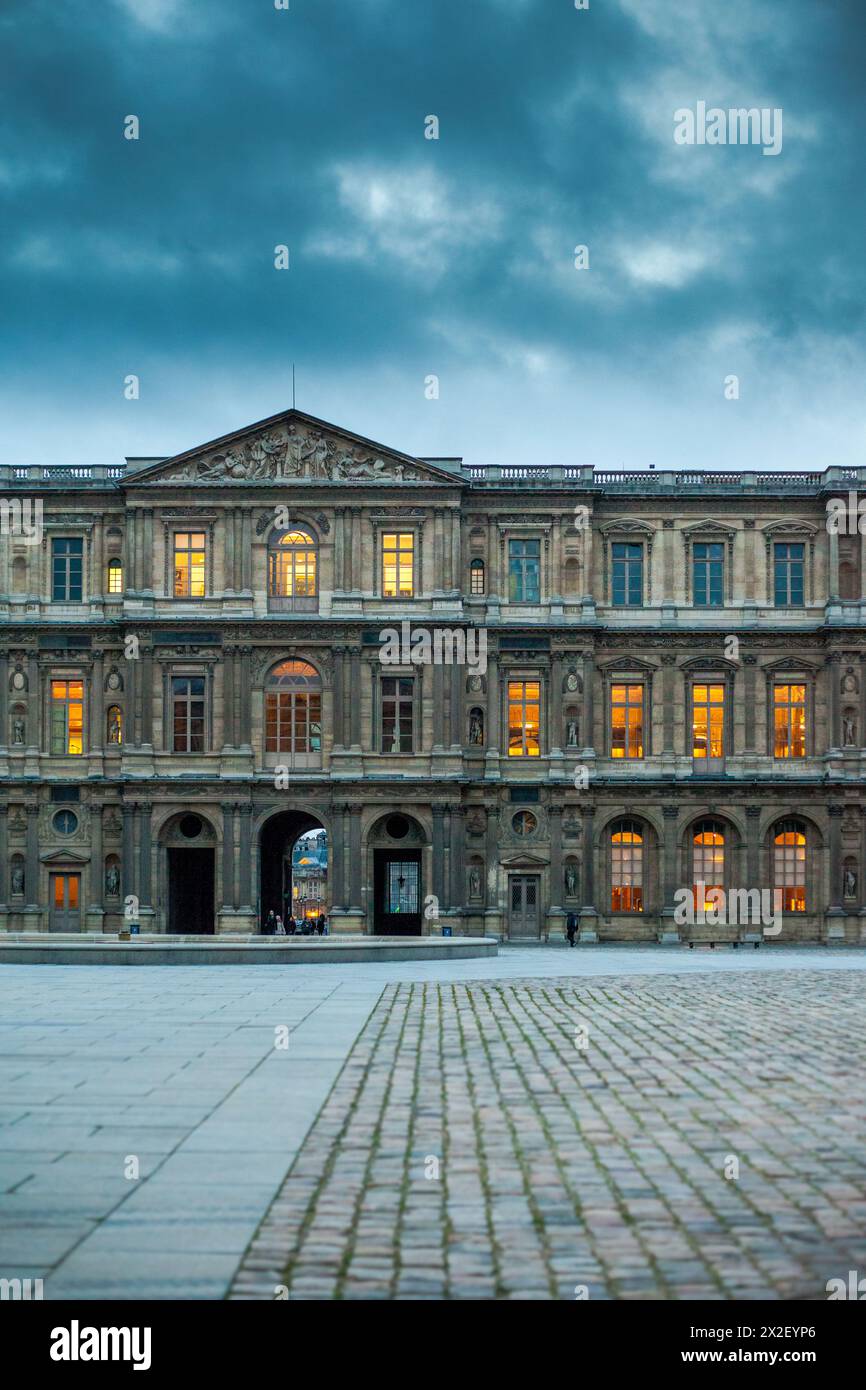 Louvre museum windows hi-res stock photography and images - Alamy