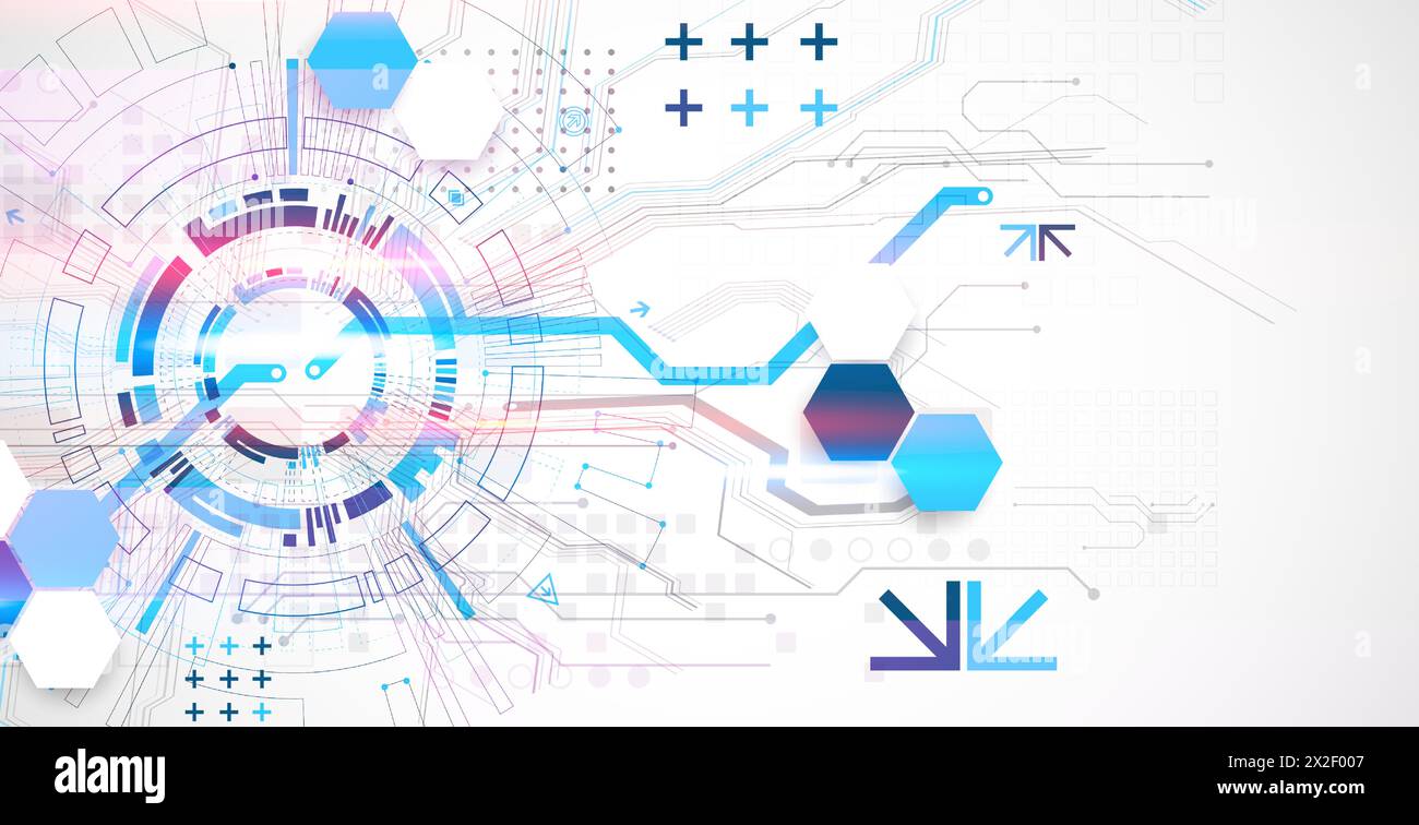 Abstract vector background on a technological theme Stock Vector Image ...