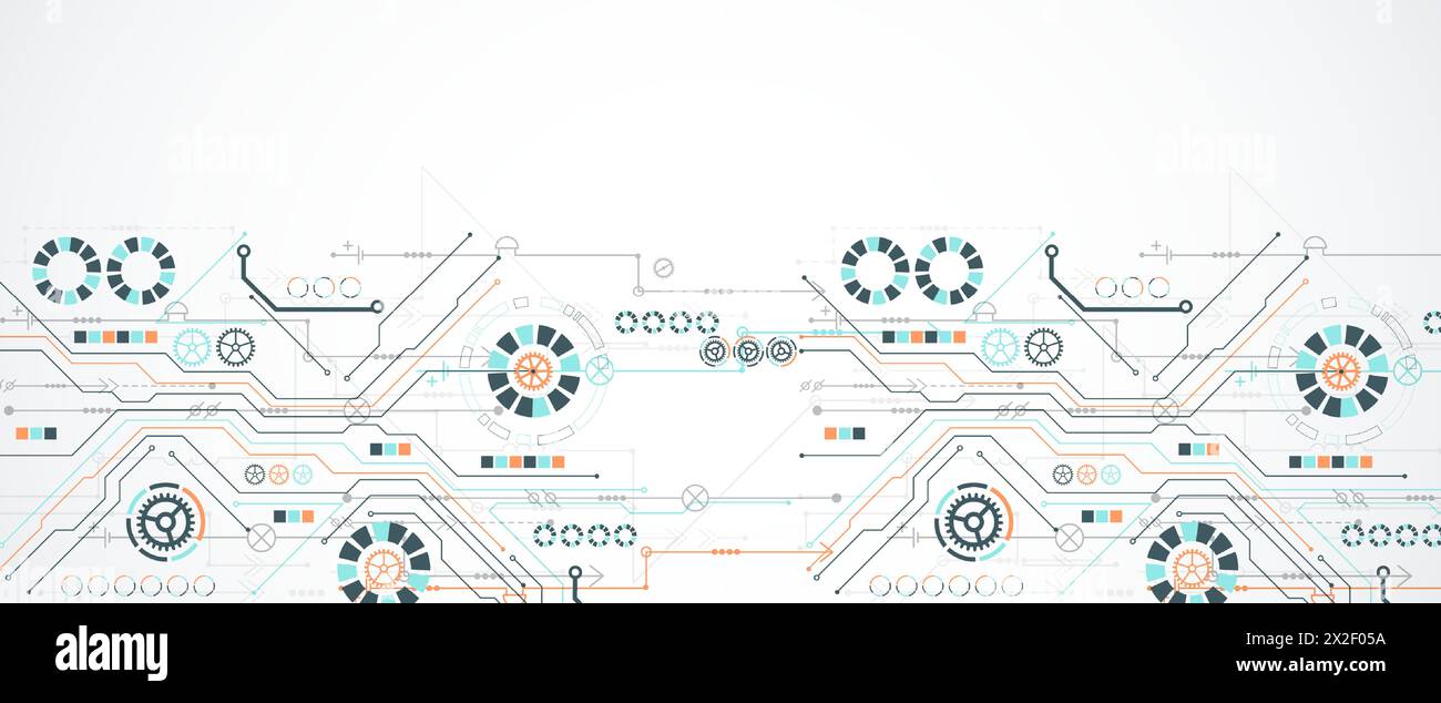 Abstract vector background on a technological theme Stock Vector Image ...