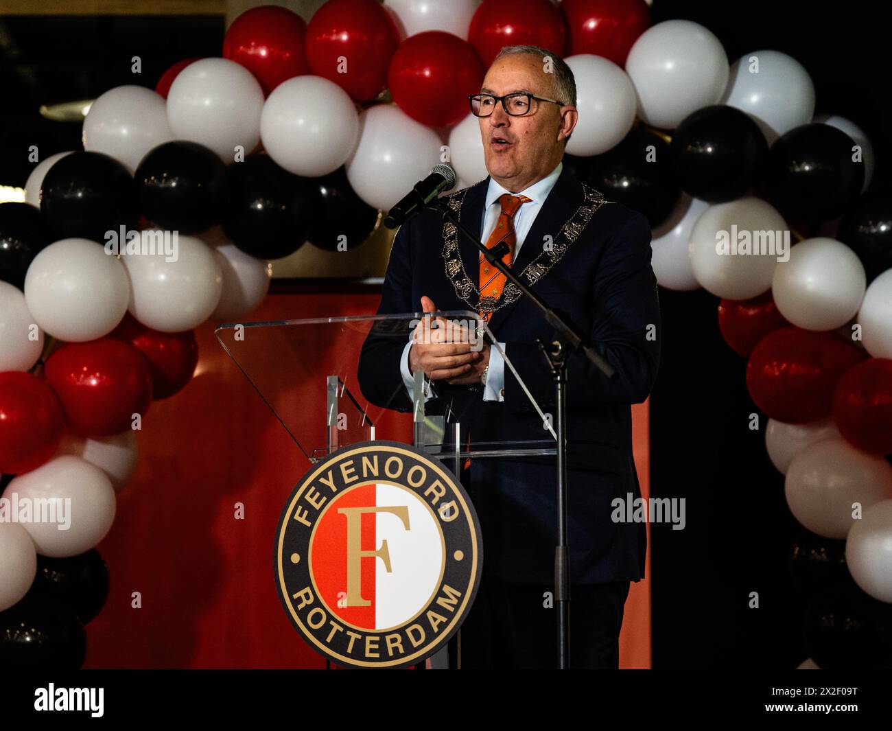 Rotterdam, Netherlands. 22nd Apr, 2024. Rotterdam - Mayor Ahmed ...