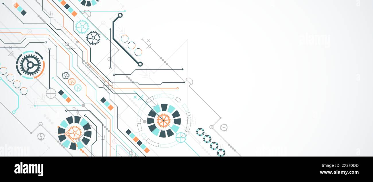 Abstract vector background on a technological theme Stock Vector Image ...