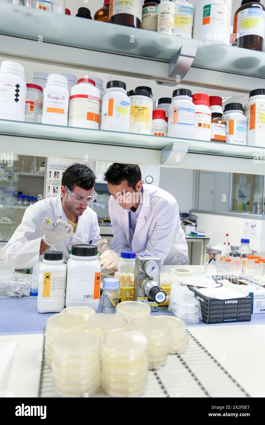 Researchers. Biological test laboratory. Chemical Analysis Laboratory ...