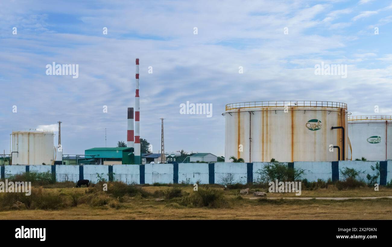 Cupet Oil Tanks, Matanzas, Cuba Stock Photo - Alamy