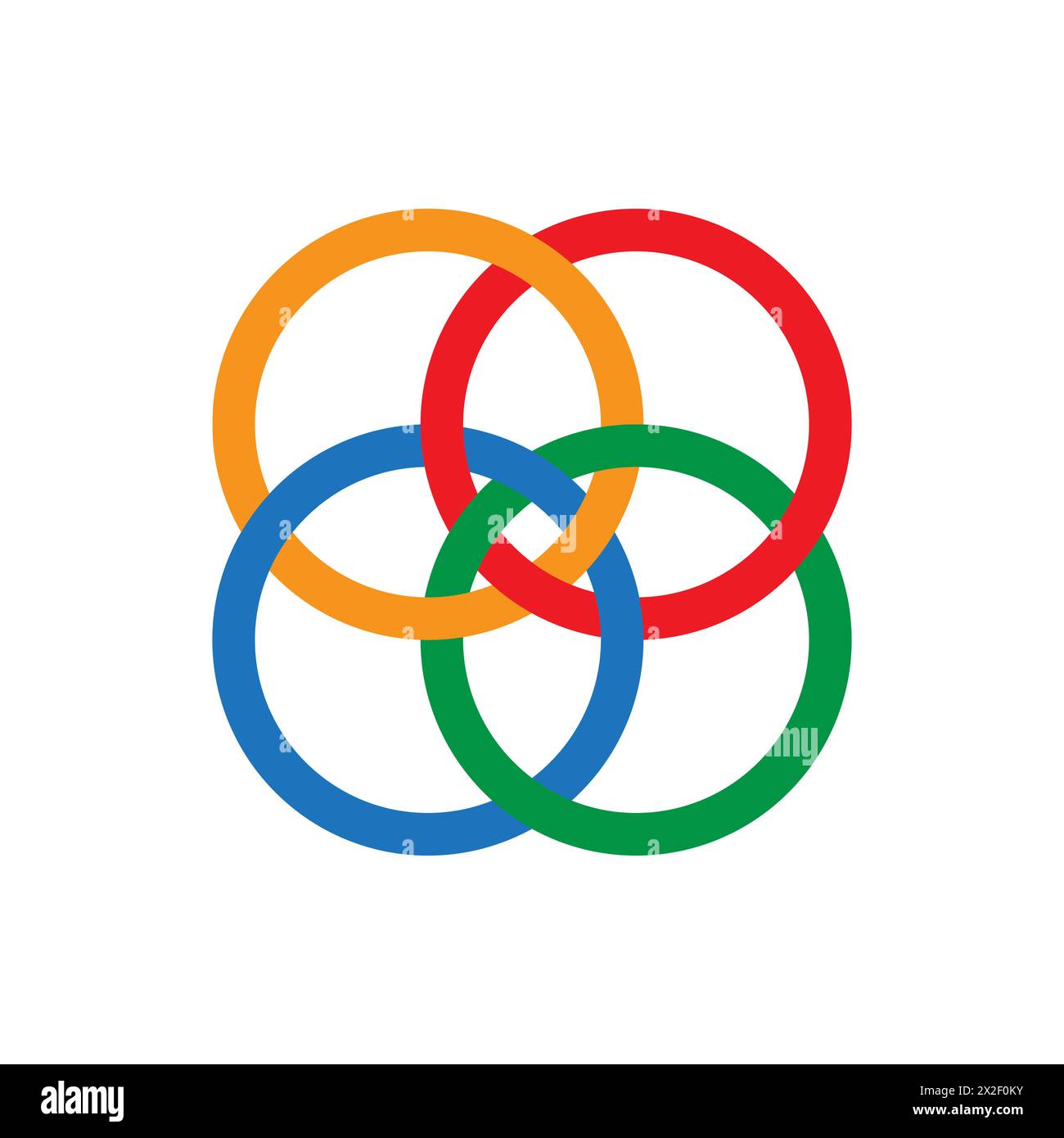 Interlocking circles hi-res stock photography and images - Alamy