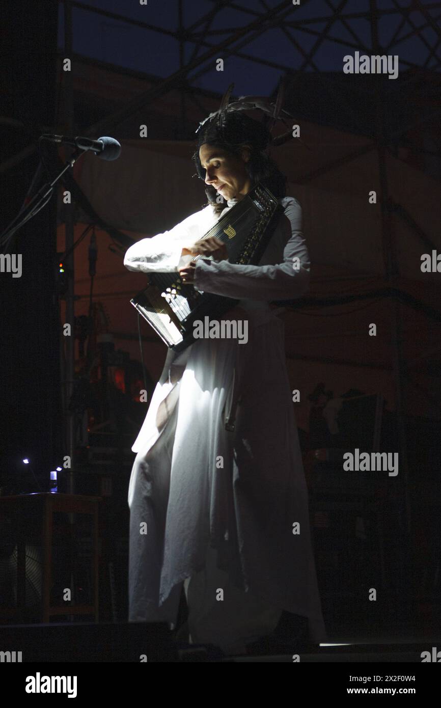 Portrait of PJ Harvey (Polly Jean Harvey) in concert 06/07/2011 ...