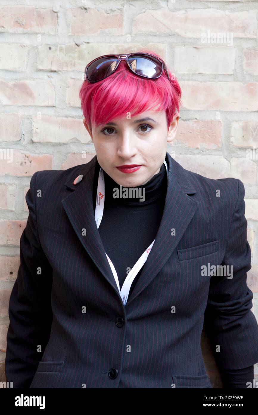 Portrait of Laurie Penny 06/10/2012 ©Isabella De Maddalena/opale.photo ...