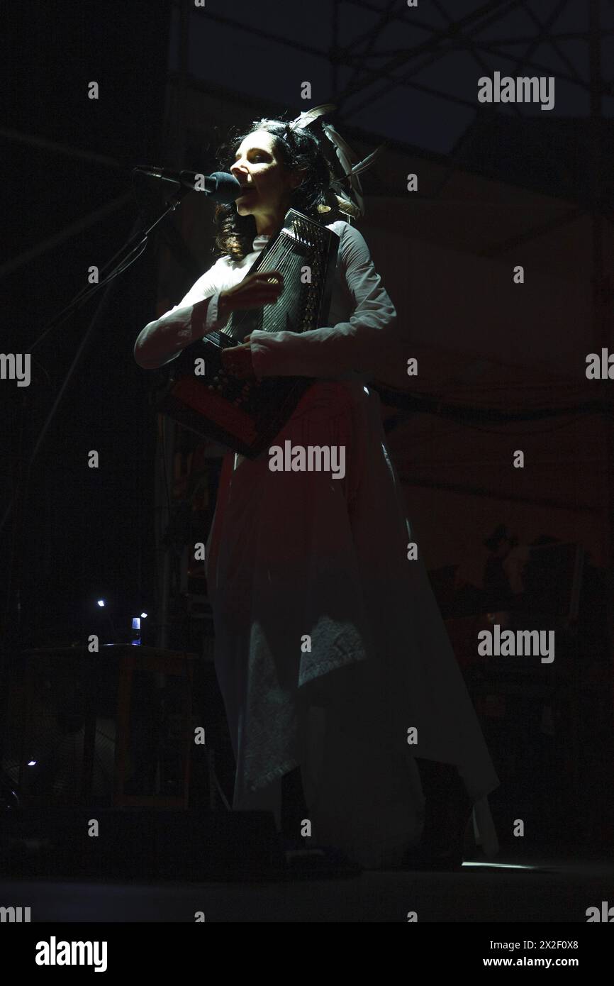 Portrait of PJ Harvey (Polly Jean Harvey) in concert 06/07/2011 ...