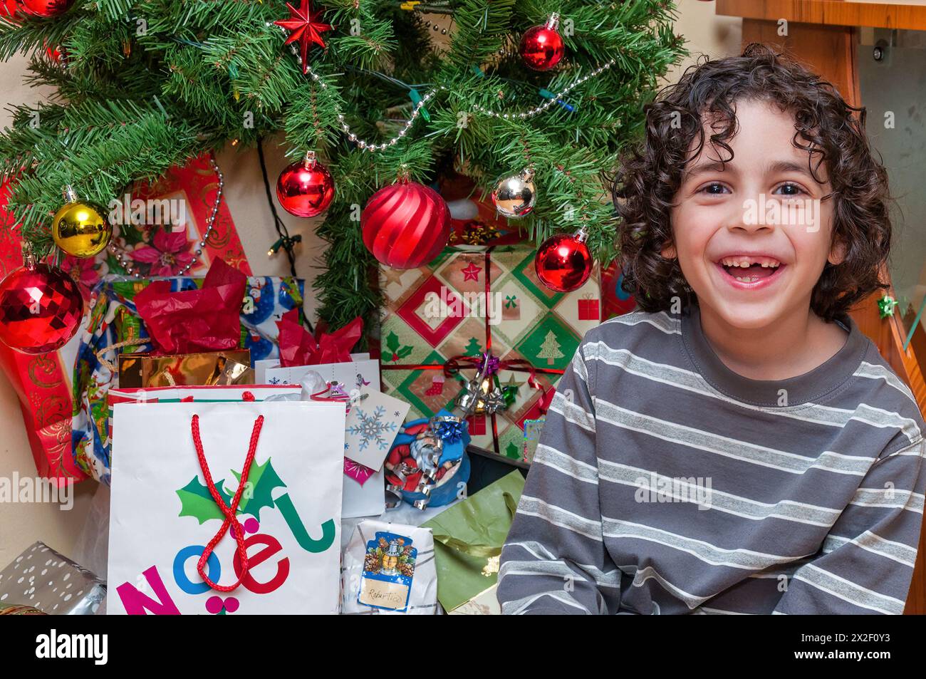 Family Christmas Celebration. Immigrant Latin American people in Canada ...