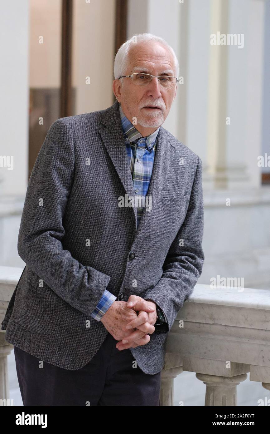 The writer and winner of the Cervantes Prize 2023, Luis Mateo Diez ...