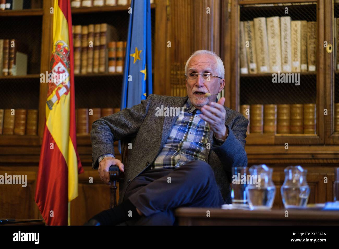 The writer and winner of the Cervantes Prize 2023, Luis Mateo Diez ...
