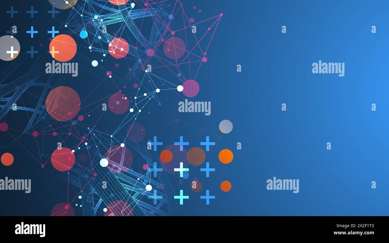 Vector abstract background with a wireframe dynamic pipes, line and ...