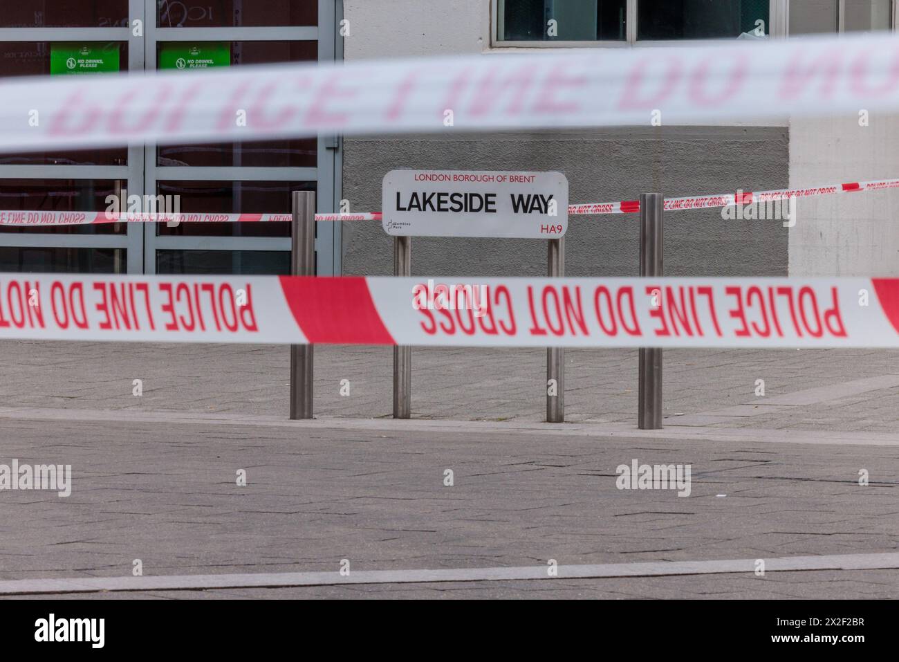 Ovo Wembley Arena, London, UK. 22nd April 2024. The area surrounding ...