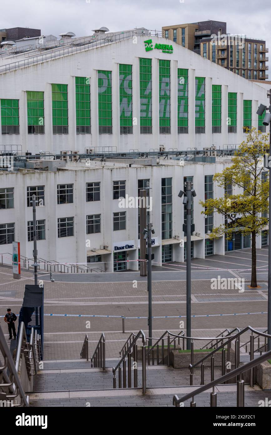 Ovo Wembley Arena, London, UK. 22nd April 2024. The area surrounding ...