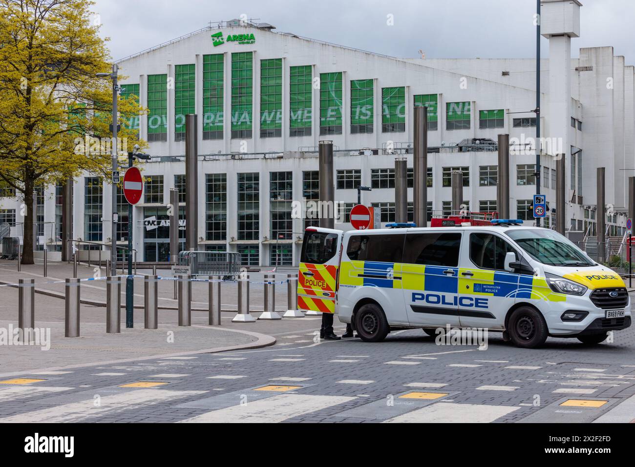 Ovo Wembley Arena, London, UK. 22nd April 2024. The area surrounding ...