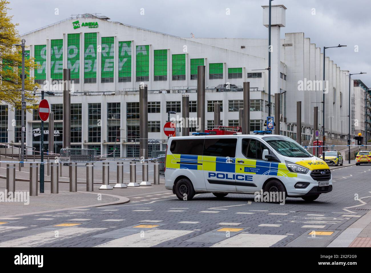 Ovo Wembley Arena, London, UK. 22nd April 2024. The area surrounding ...