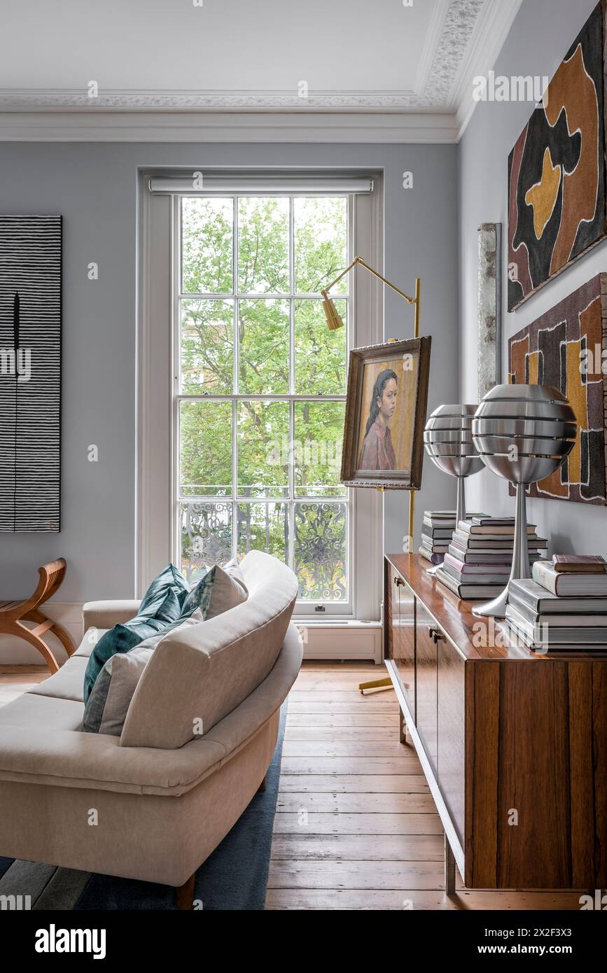 Georgian townhouse in Paultons Square, Chelsea, London, UK Stock Photo ...