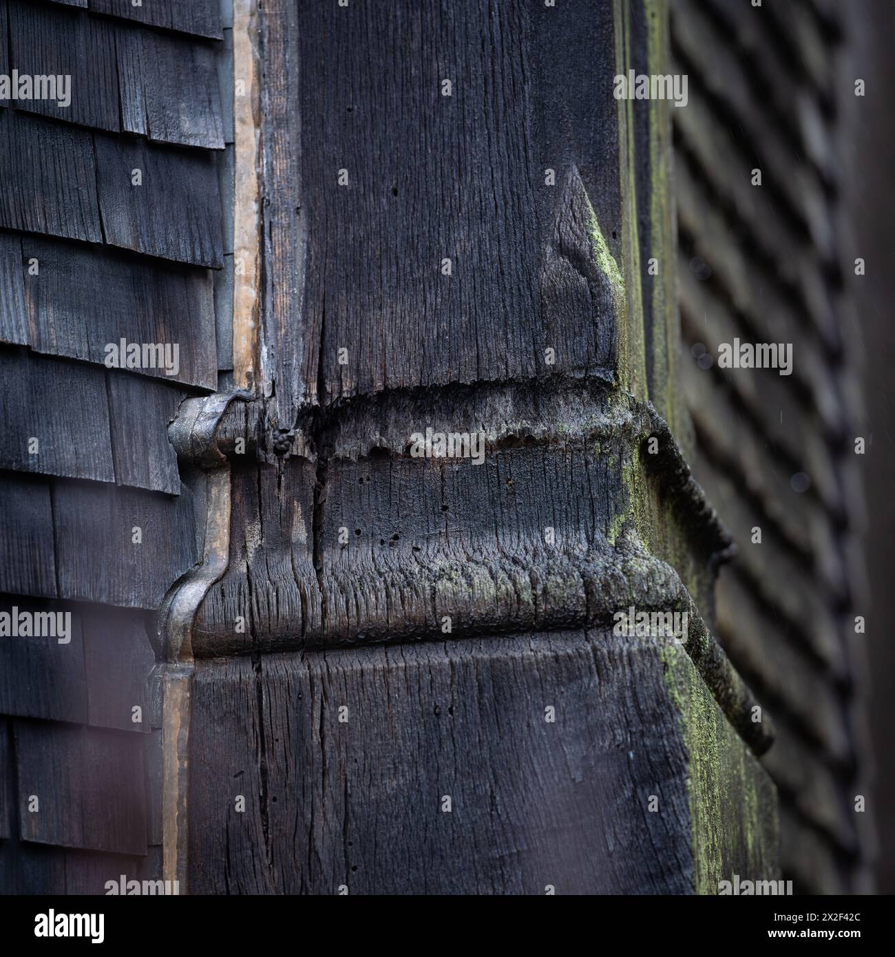 Medieval oak construction. Background image for wallpaper, poster or ...