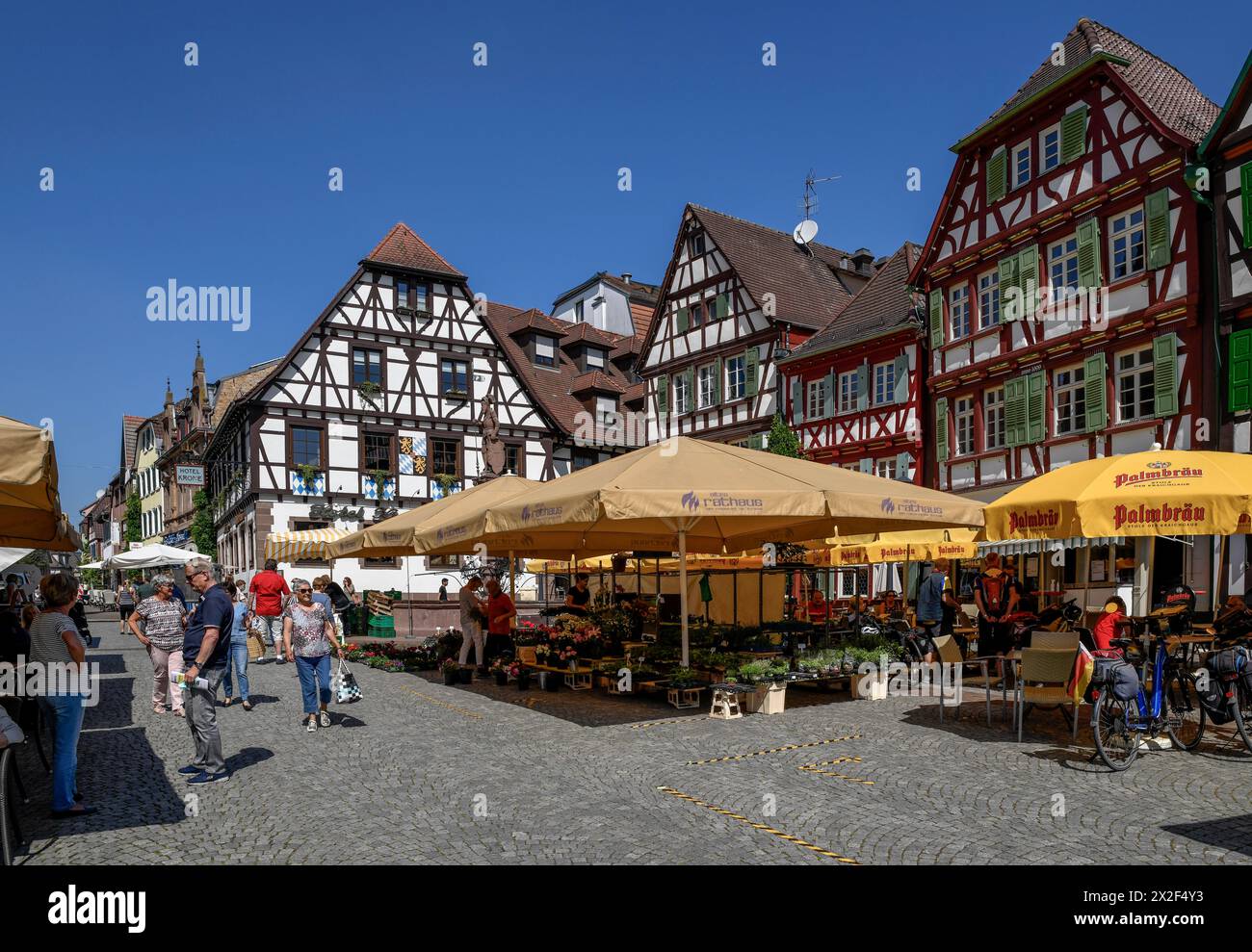 geography / travel, Germany, Baden-Wuerttemberg, marketplace of Bretten ...