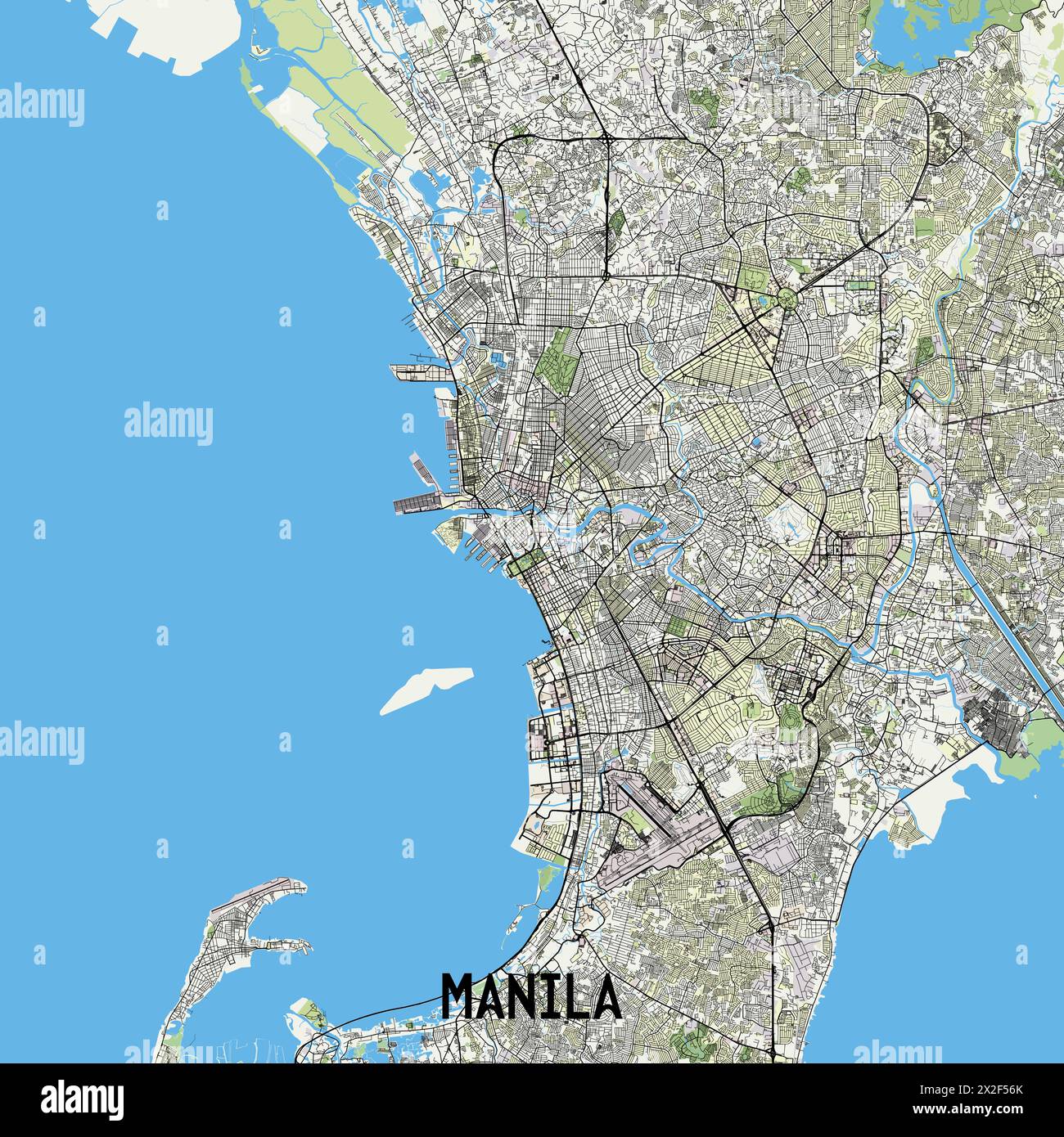 philippines map manila