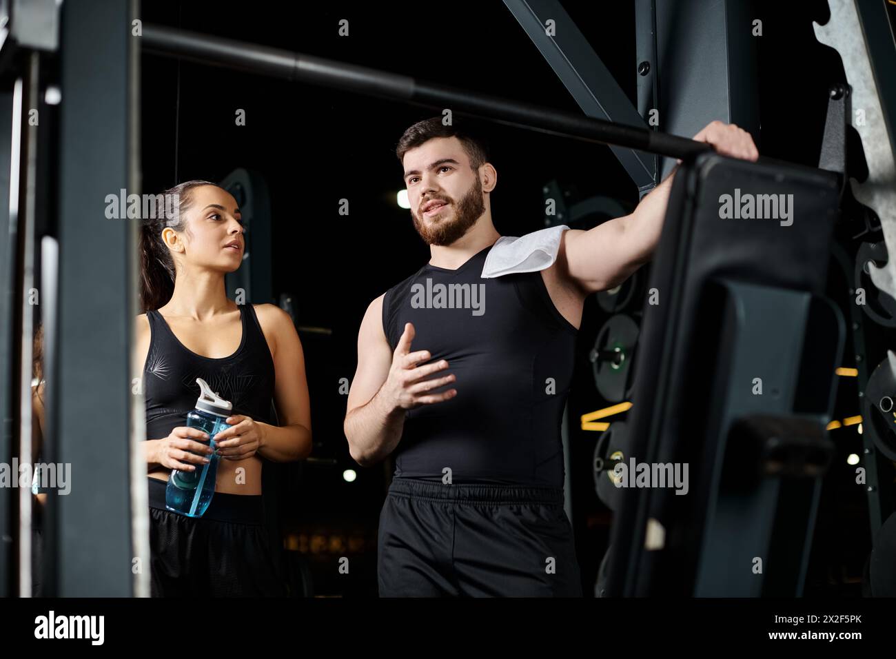 Professional gym trainer standing hi-res stock photography and images ...