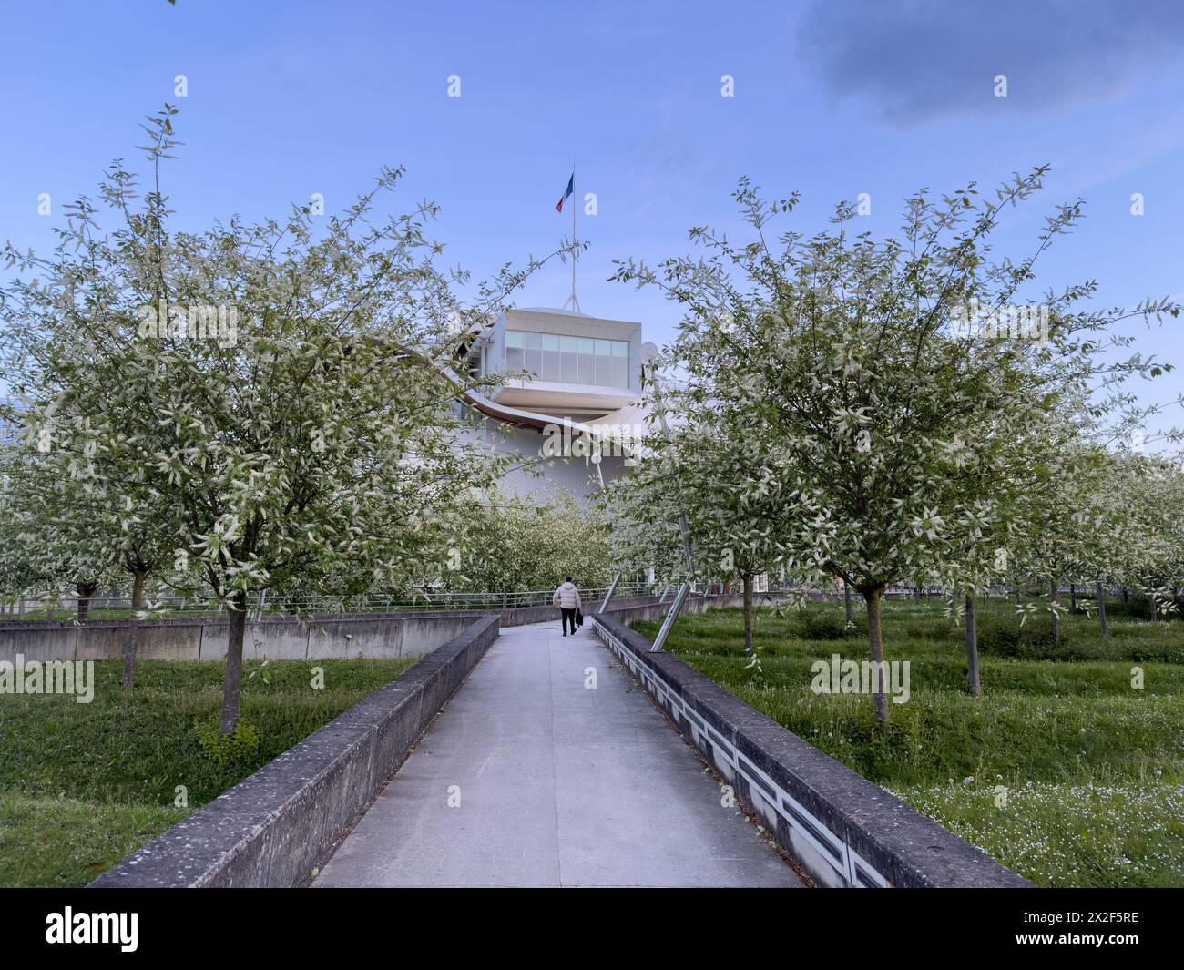 Metz, France - April 18, 2024: View of the Centre Pompidou in Metz, a ...