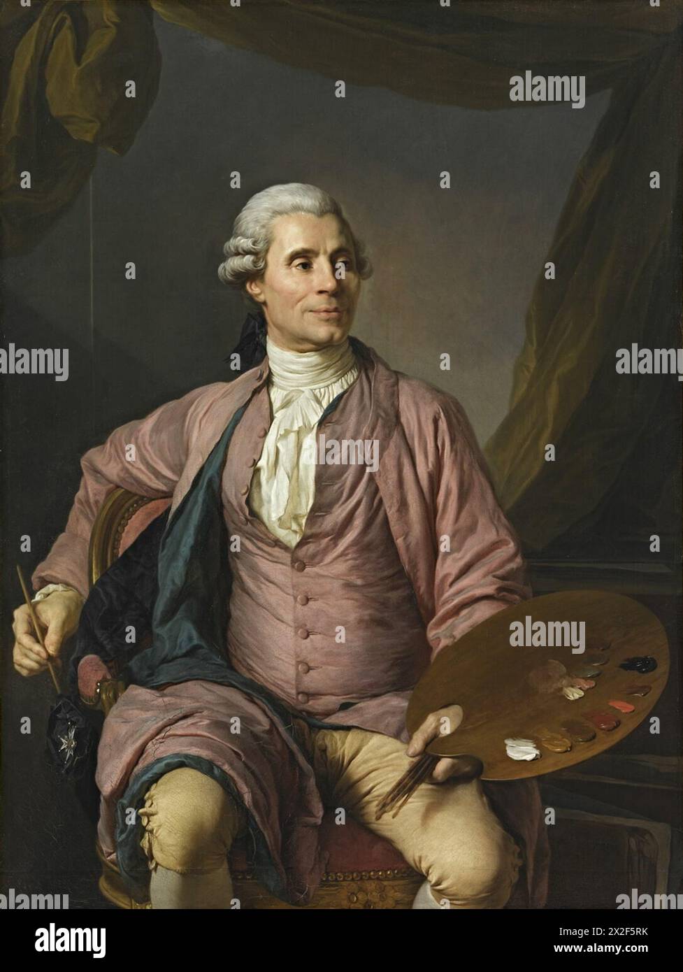 Portrait of Joseph Marie Vien Joseph-Siffred Duplessis Stock Photo - Alamy