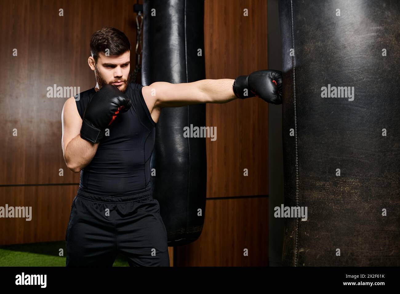 Shadow beard boxer man wearing hi-res stock photography and images - Alamy