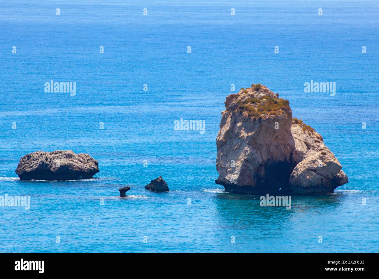 Cyprus, Paphos, Rock of Romiou the legendary Birthplace of Aphrodite ...