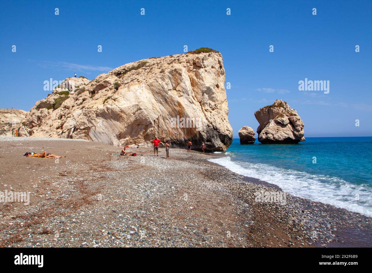 Cyprus, Paphos, Rock of Romiou the legendary Birthplace of Aphrodite ...
