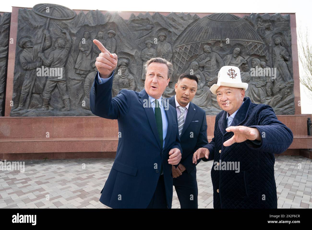 Foreign Secretary Lord David Cameron visits the Ata Beyit memorial for ...