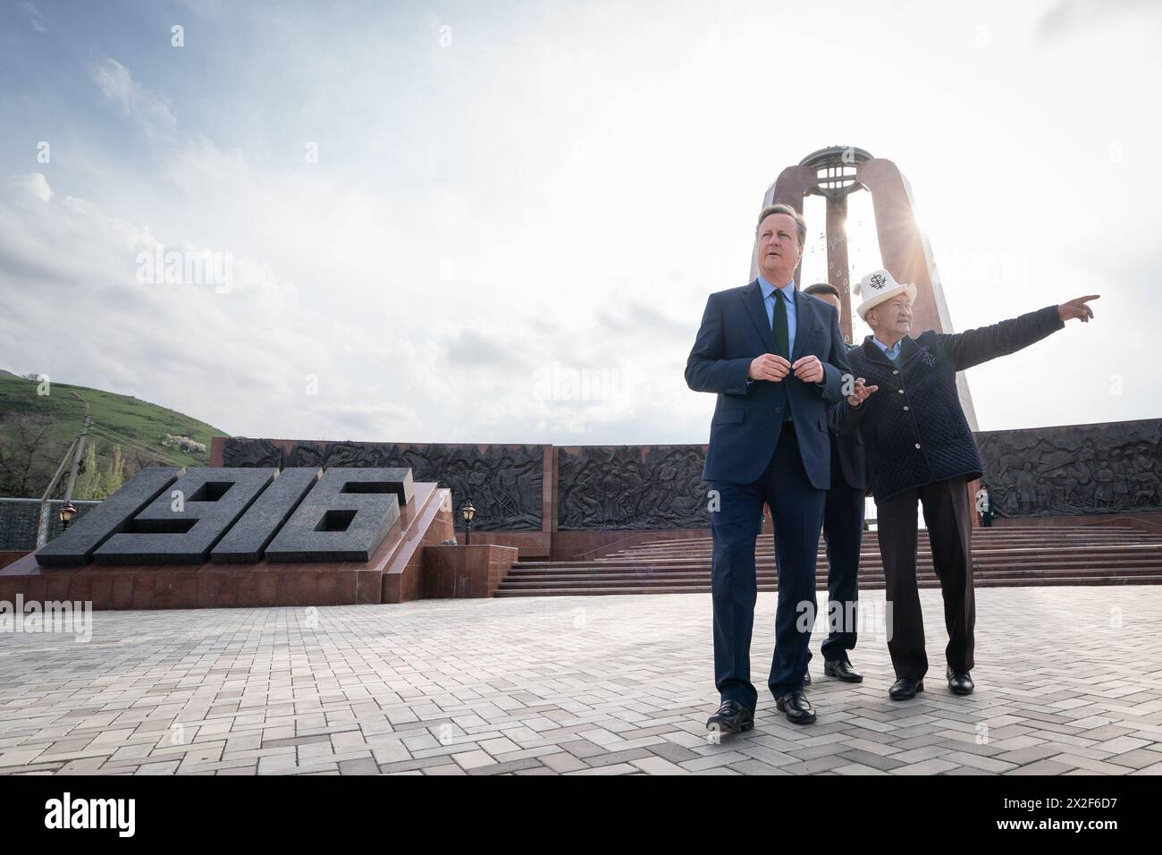 Foreign Secretary Lord David Cameron visits the Ata Beyit memorial for ...
