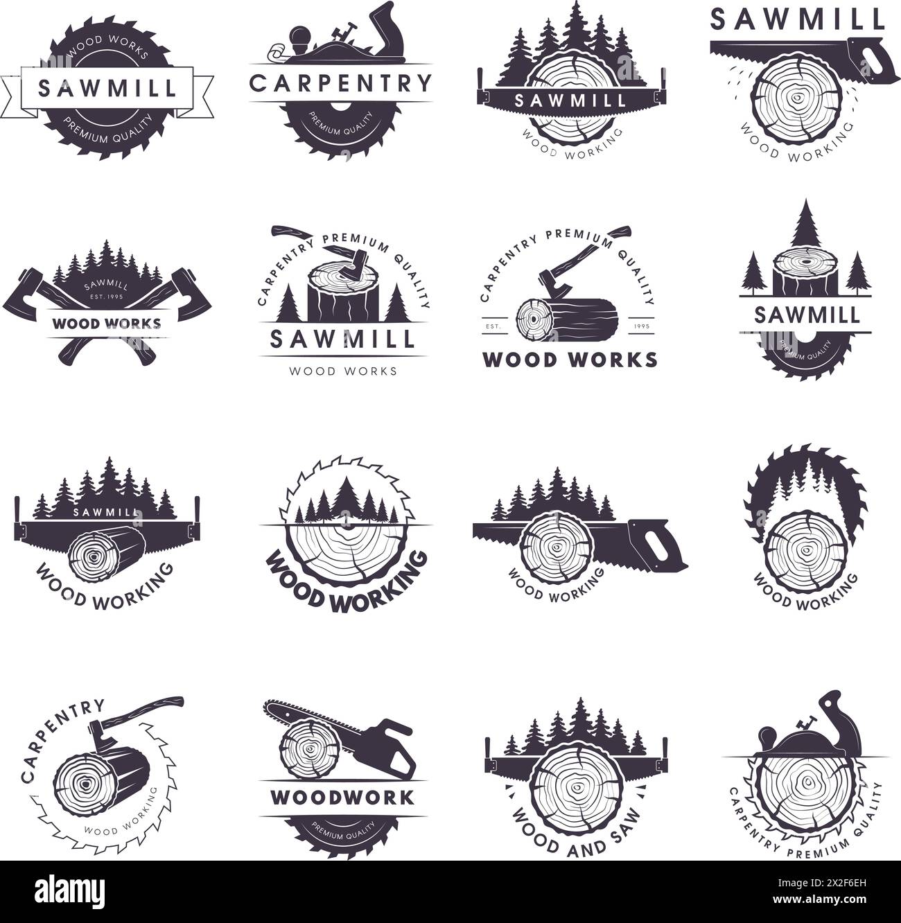 Wood Industry Logo Cut Out Stock Images And Pictures Alamy