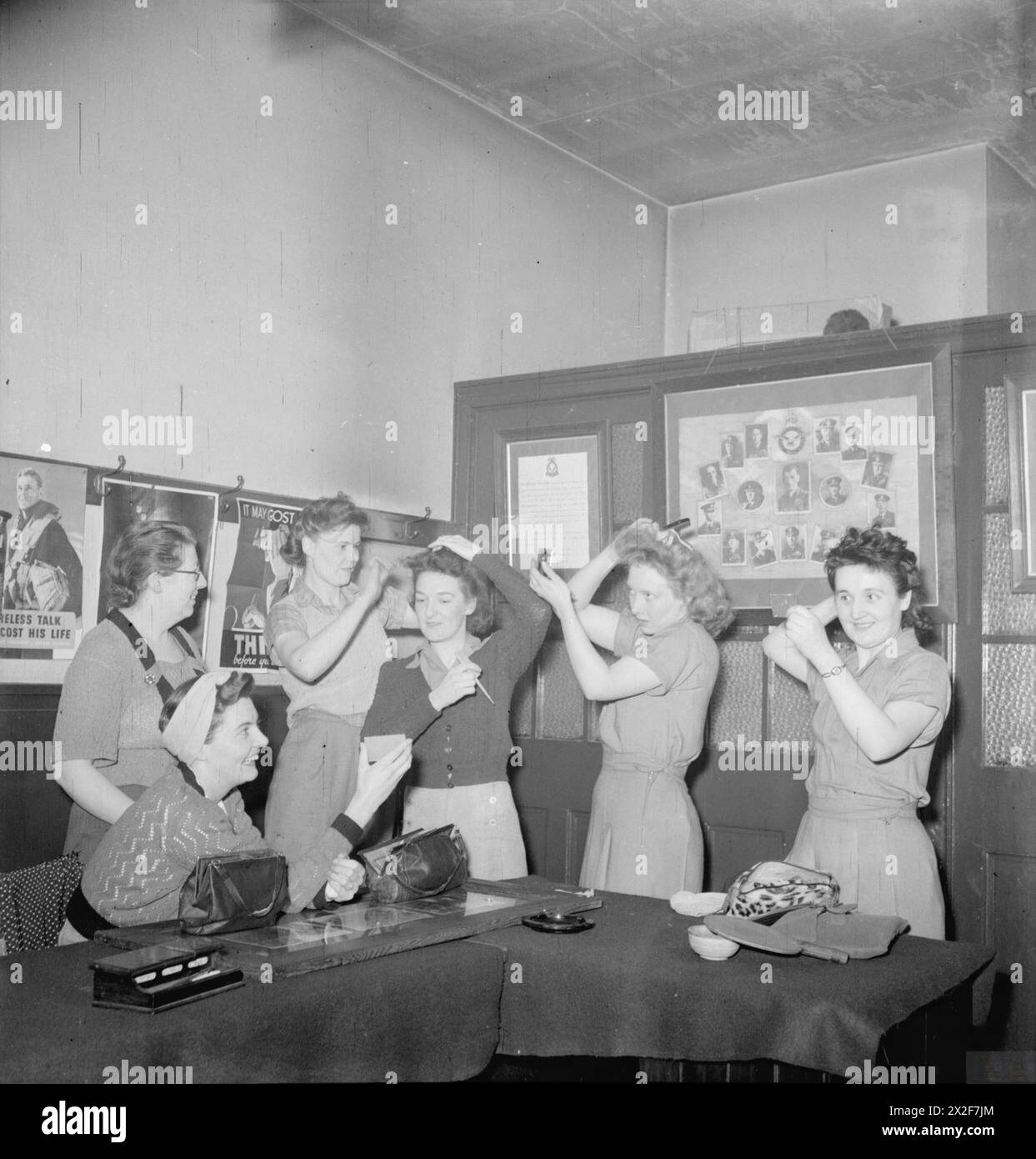 Female tennis players, including M. East, C. Miles, A. Fowler, I ...