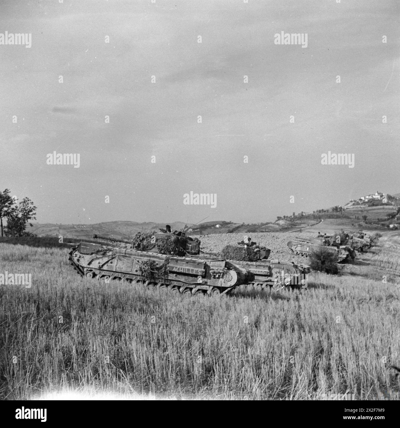 THE BRITISH ARMY IN ITALY 1944 - Churchill tanks of 51st Royal Tank ...