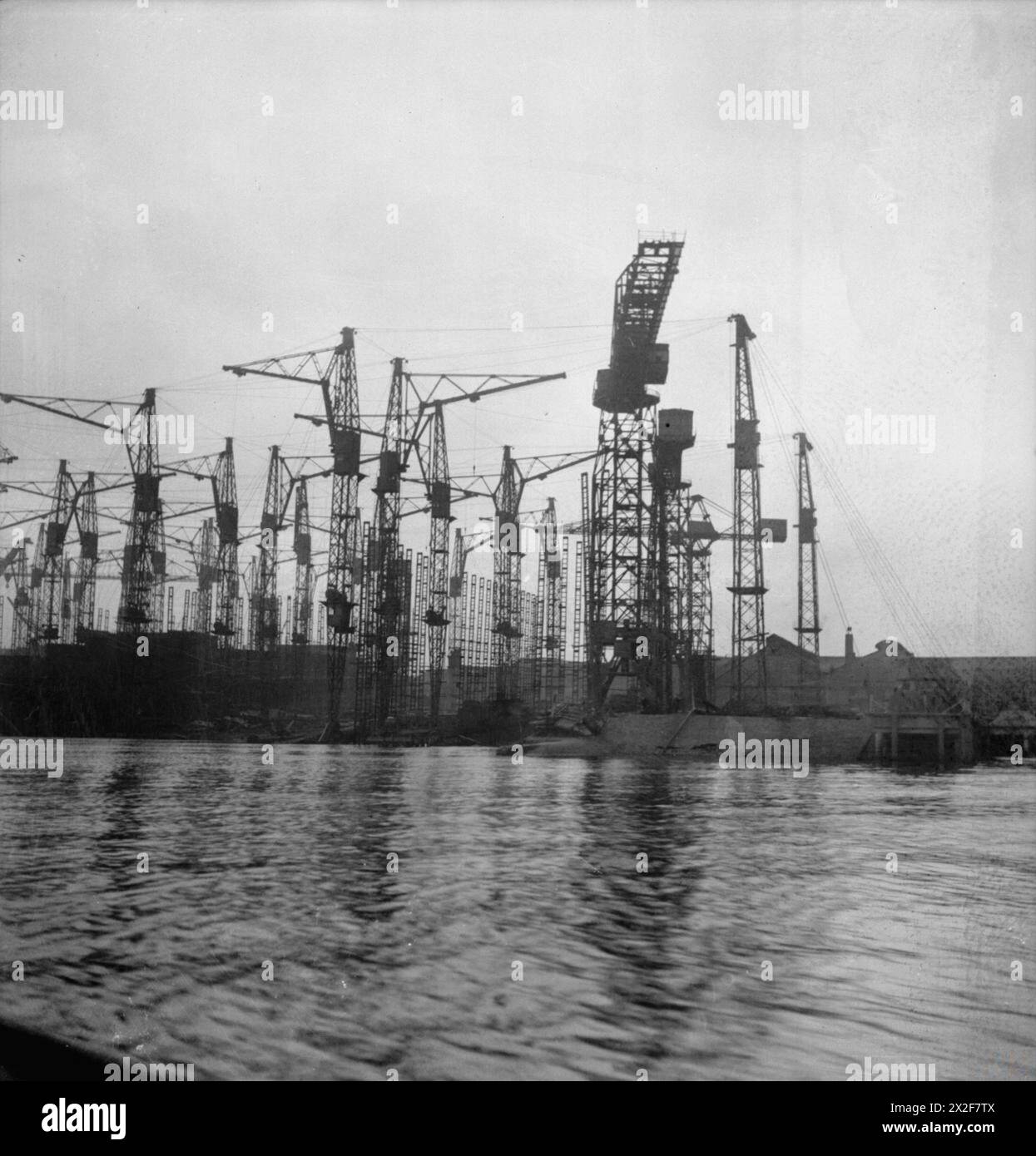 CECIL BEATON PHOTOGRAPHS: TYNESIDE SHIPYARDS, 1943 - A view of a ...