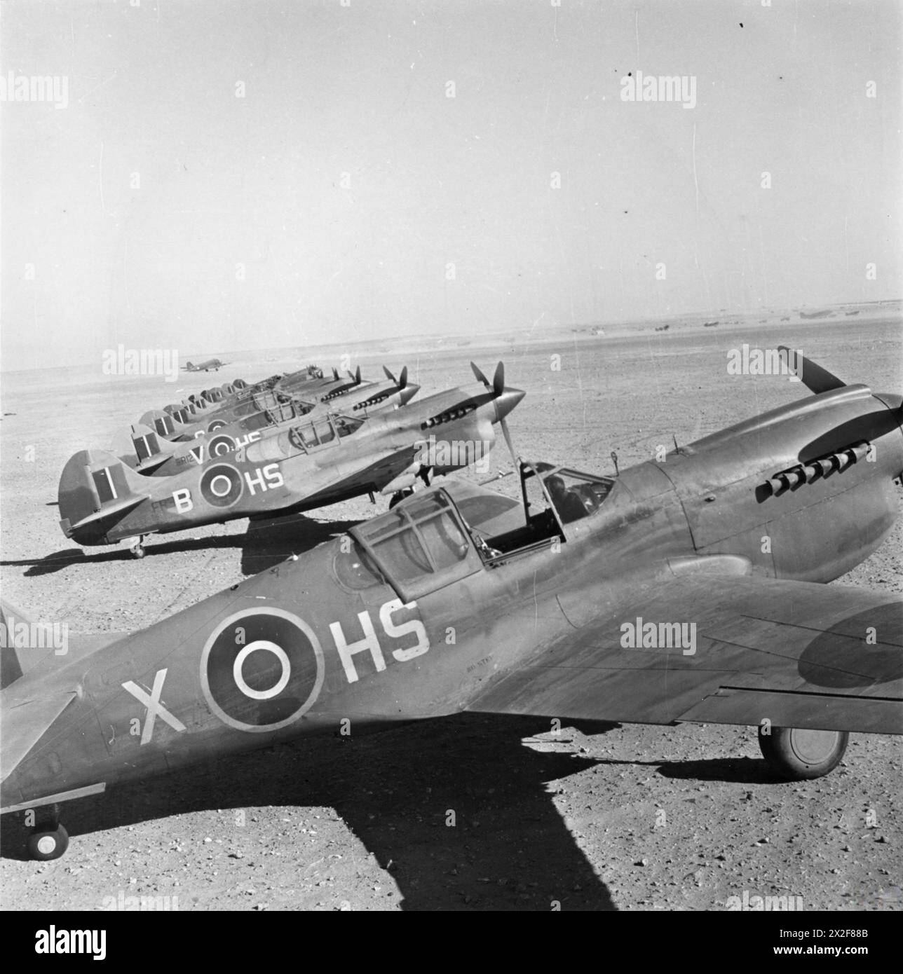 Curtiss Kittyhawk Mark III aircraft of No. 260 Squadron RAF were ...