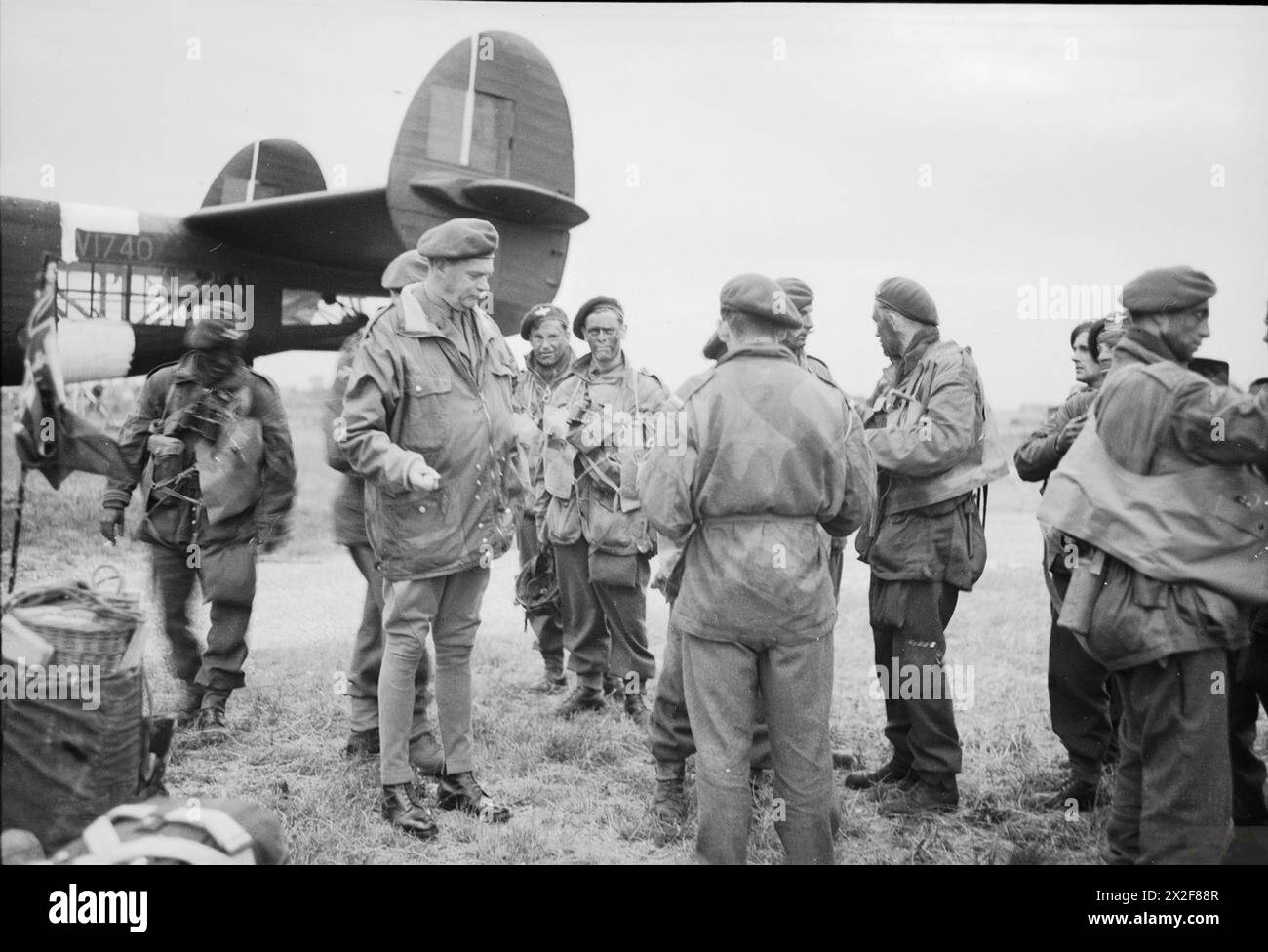 Major General R. N. Gale, commander of the 6th Airborne Division ...