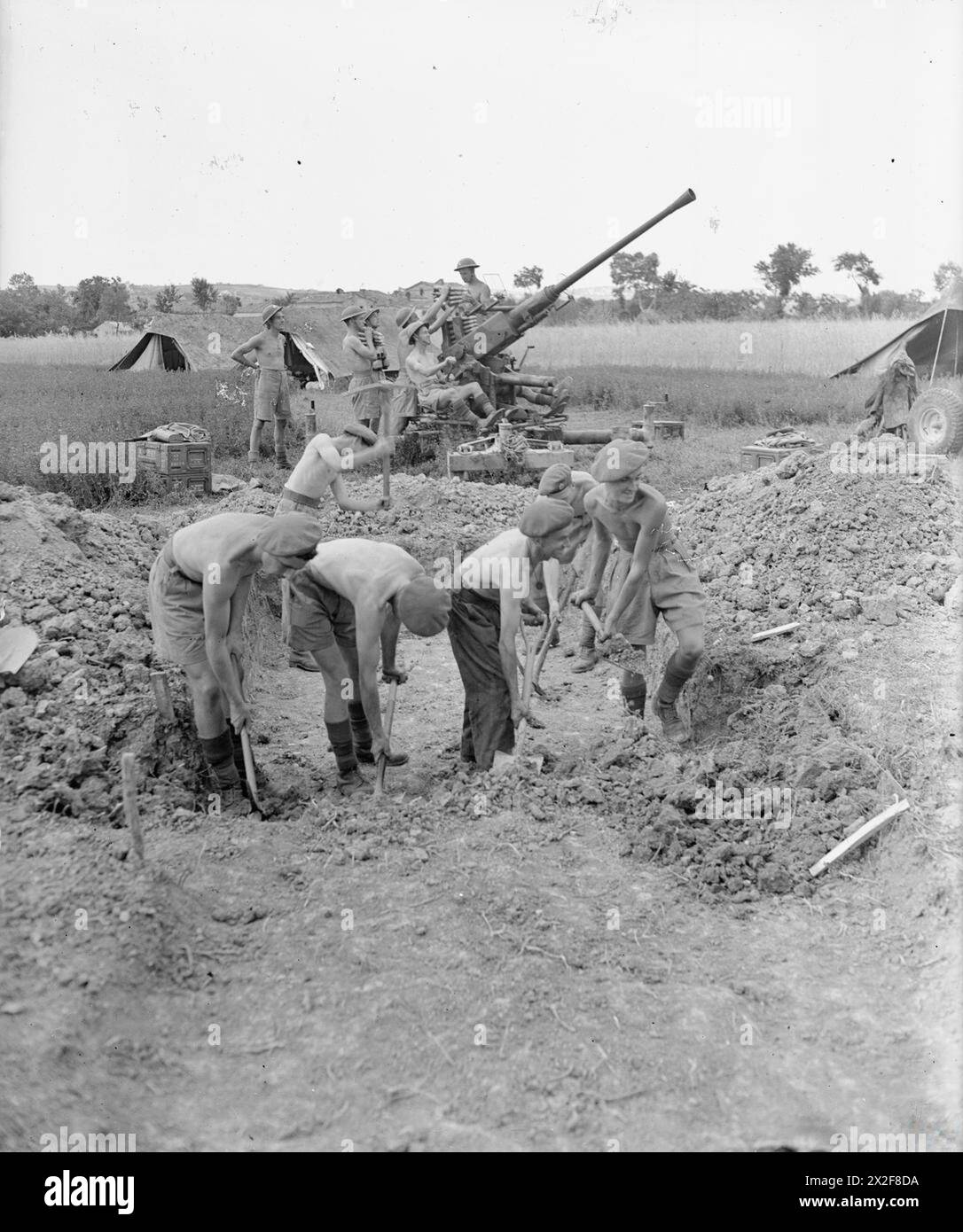 Personnel of a light anti-aircraft squadron of No. 1319 Wing RAF ...