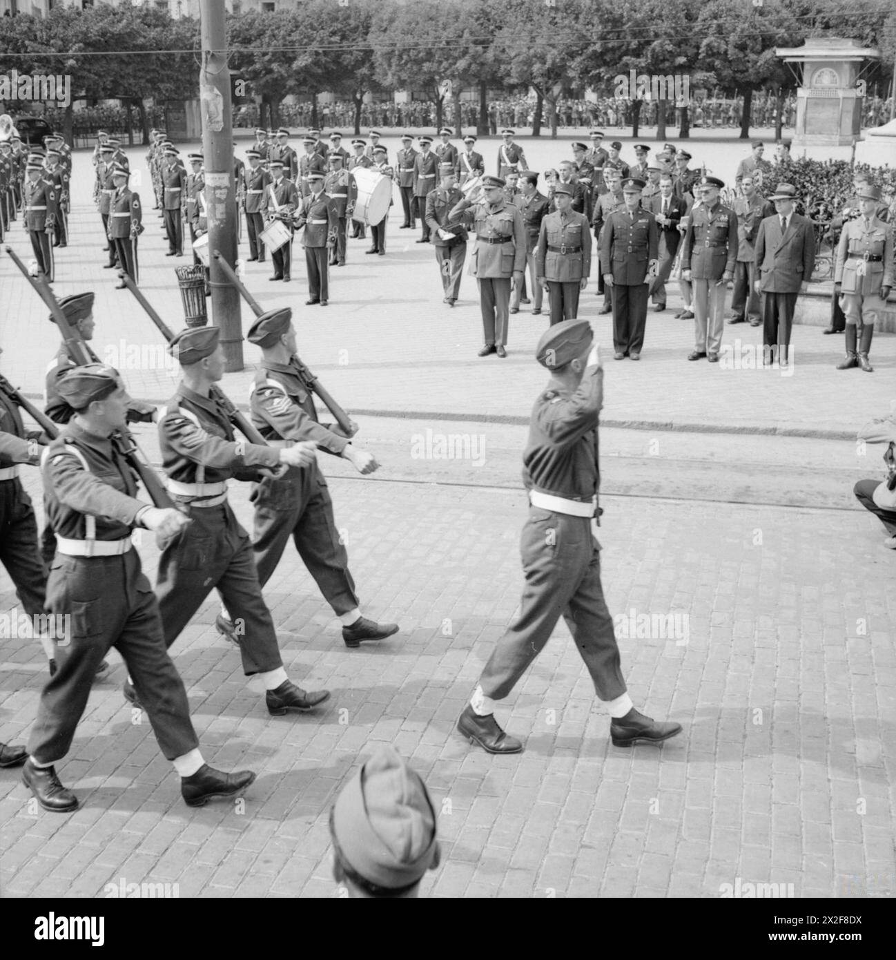 INVESTITURE CEREMONY FOR BRITISH, FRENCH, POLISH AND AMERICAN OFFICERS ...