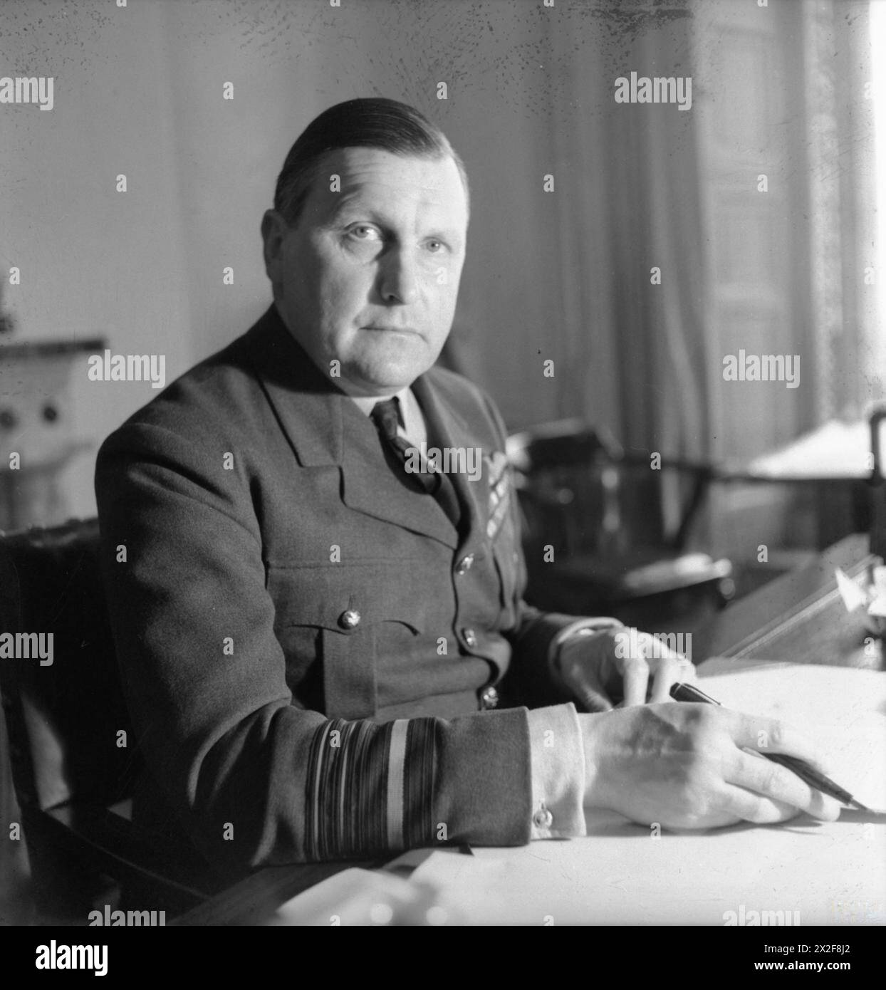 Air Marshal Sir W Sholto Douglas, Air Officer Commanding-in-Chief of ...