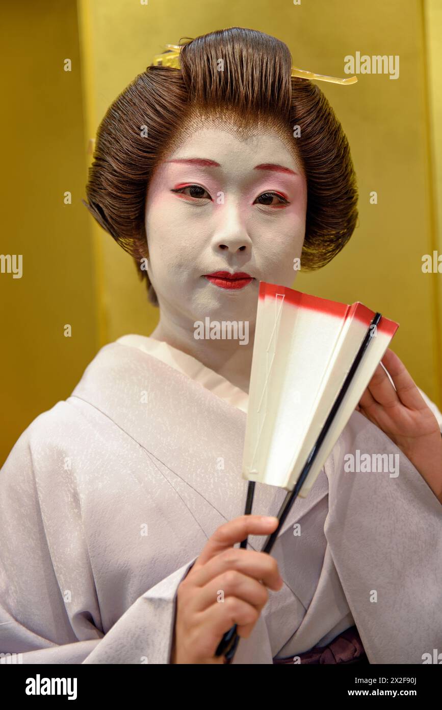 geography / travel, Japan, Kanto, Tokyo, geisha in traditional suit ...