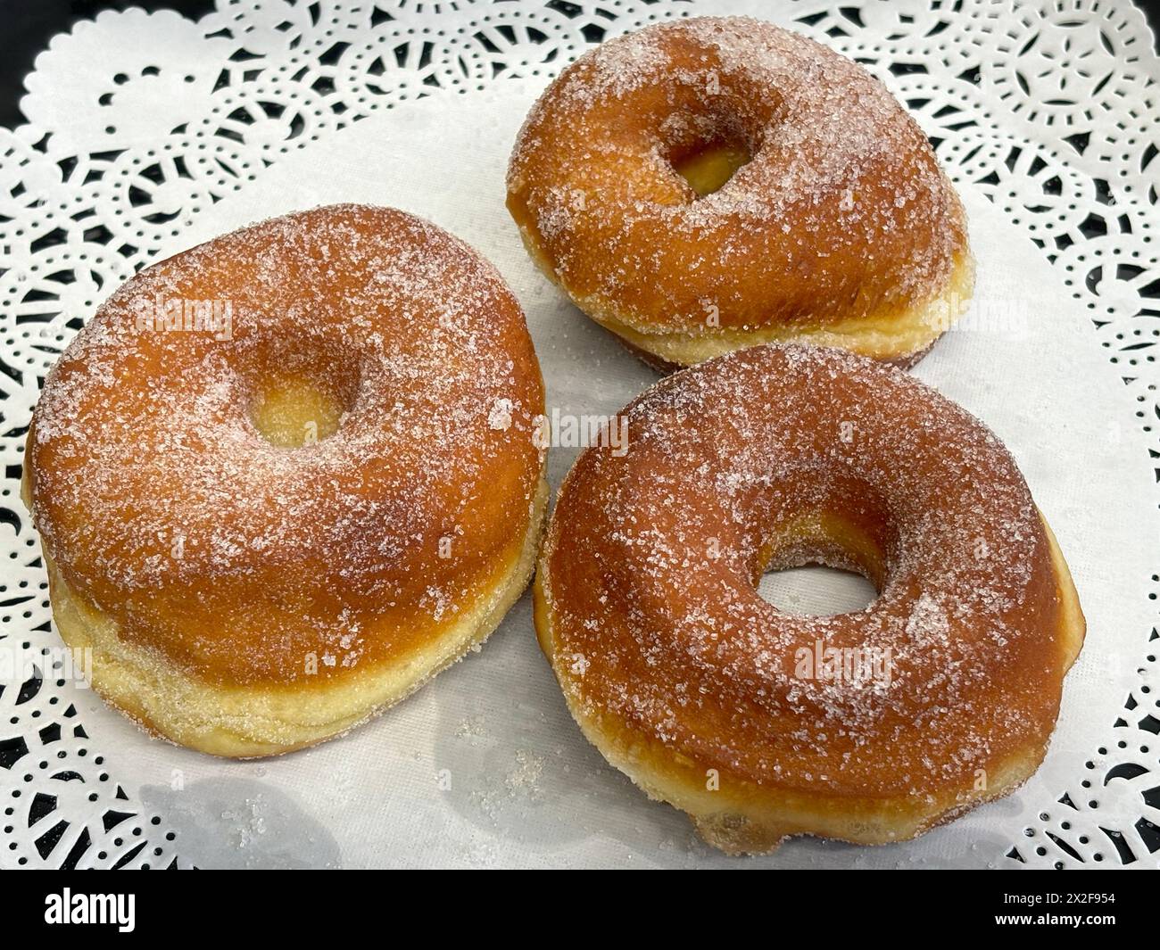 sweet doughnut or zeppola traditional dessert of Neaples Stock Photo ...