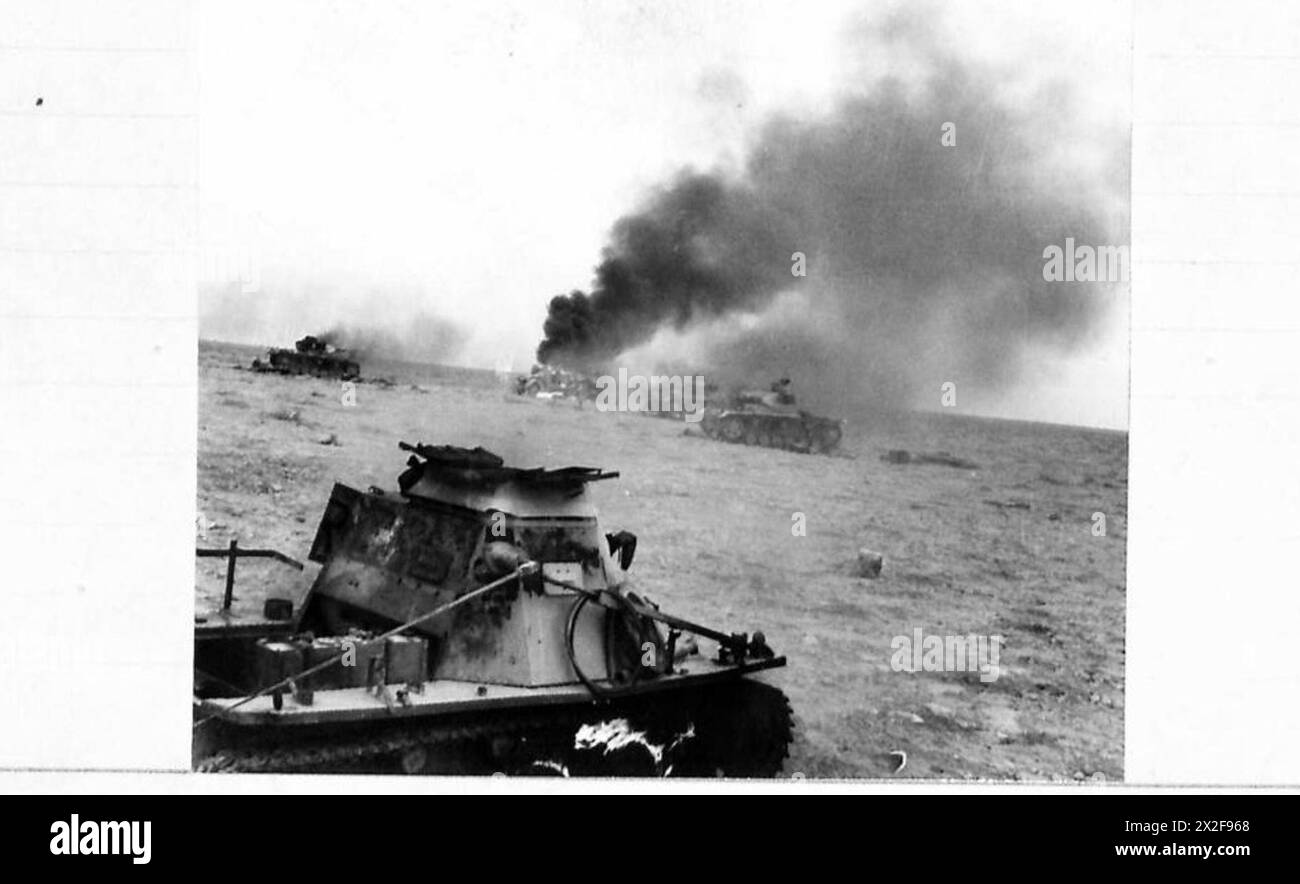 PICTURES FROM THE WESTERN DESERT - Pictures showing the German tanks, M ...
