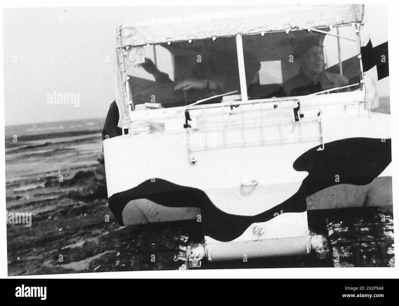 Front view of the 'Weasal' armored vehicle assigned to the 79th ...